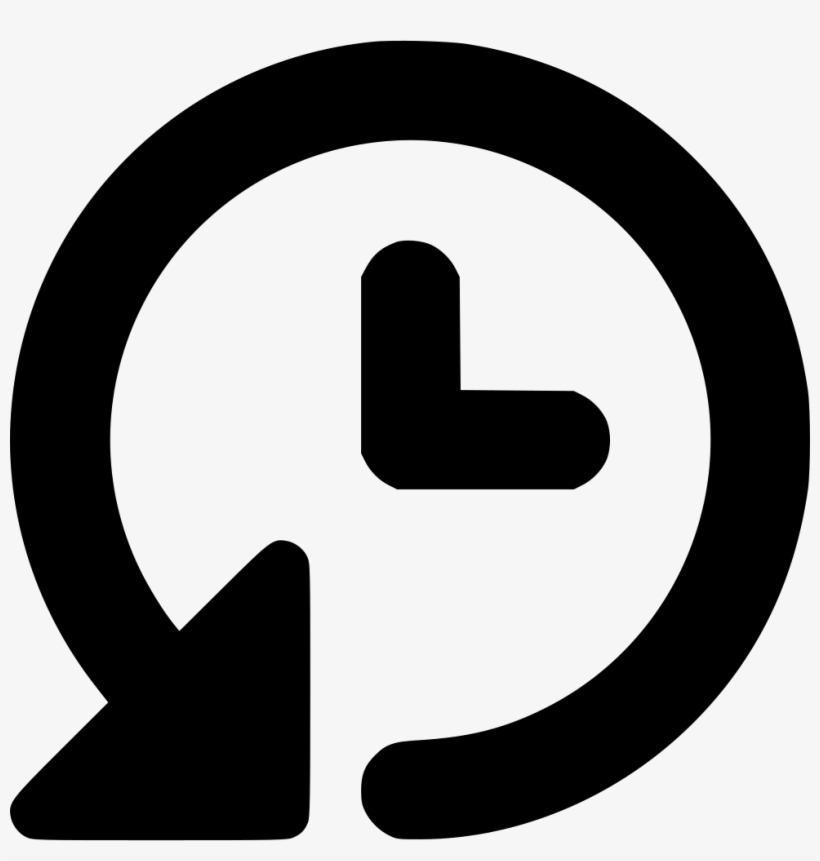 History Back Rewind Revert Restart Clock Time Clear - Revert Icon ...