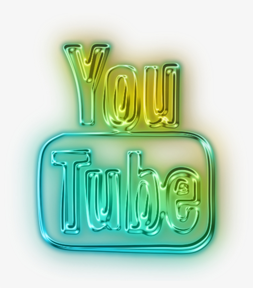 Download Transparent Youtube Logo 2010 Neon Led Blue Green Yellow ...