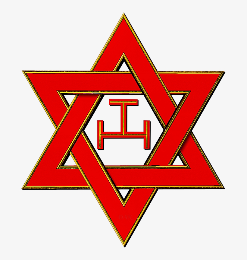 Star Of David / Triple Tau - Symbol Royal Arch Triple Tau - 695x798 PNG ...