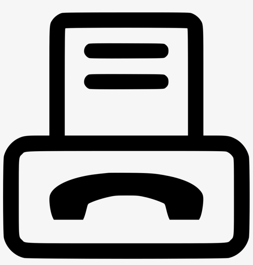 Download Transparent Fax Machine Comments - Symbol Of Fax Machine - PNGkit