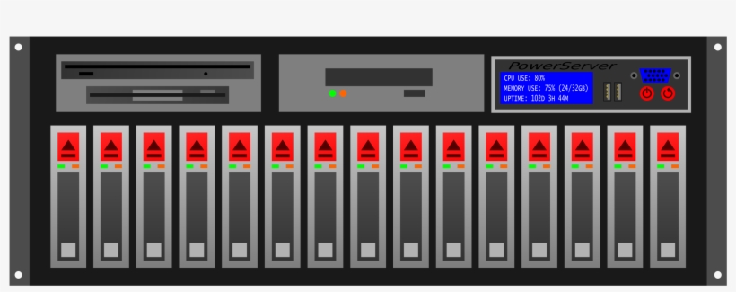 This Free Icons Png Design Of 4u Rack Server - 2400x977 PNG Download ...