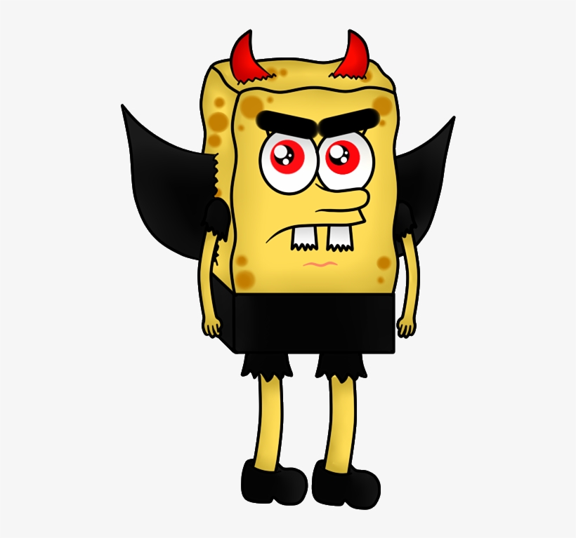 Devil Spongebob 2016 - Cartoon - 490x700 PNG Download - PNGkit