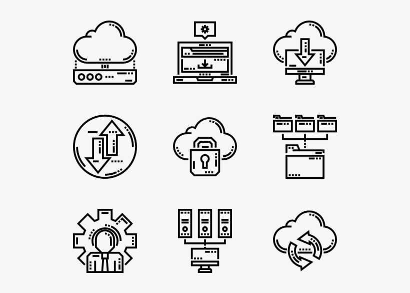 Cloud Computing 50 Icons - Education Icon Set Png - 600x564 PNG ...