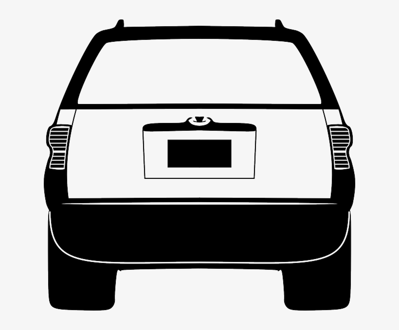 Vehicle Back, Car, Transportation, Suburban, Assault, - Car Back Vector ...