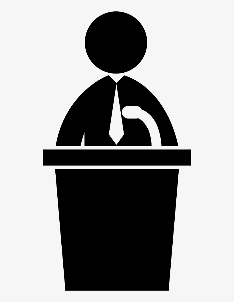 Political Candidate Speech Svg Png Icon Free Download - Political Icon ...