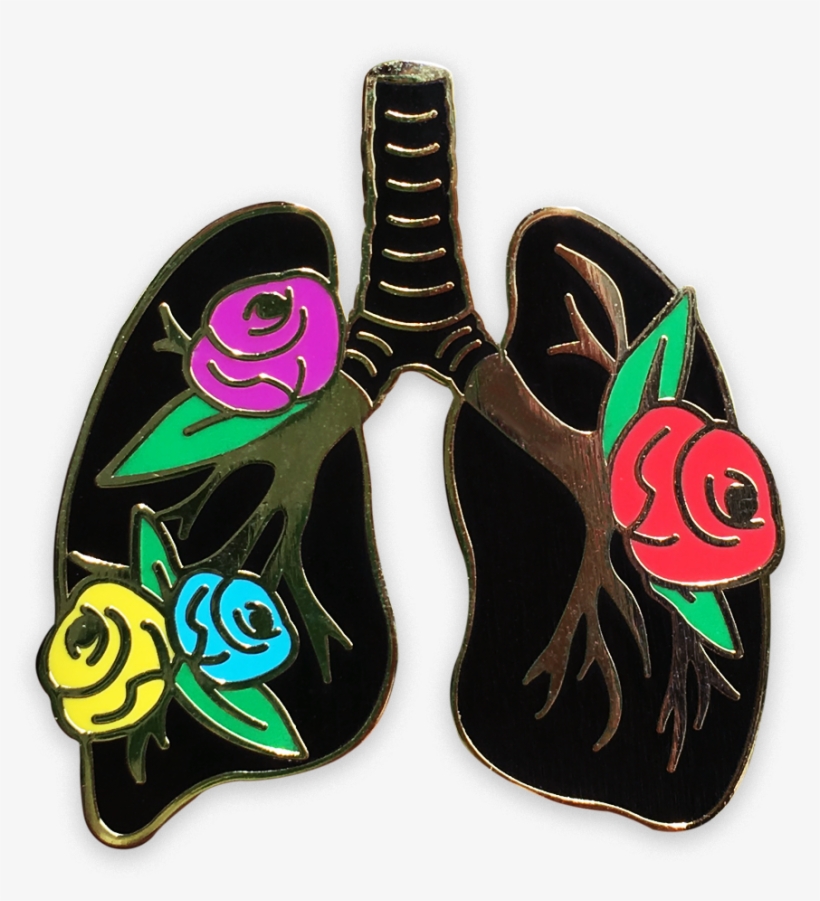 Lung Enamel Pin - 1808x1808 PNG Download - PNGkit