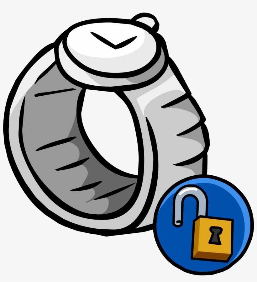 Silver Watch Unlockable Icon - Club Penguin Mp3000 - 1990x2087 PNG ...
