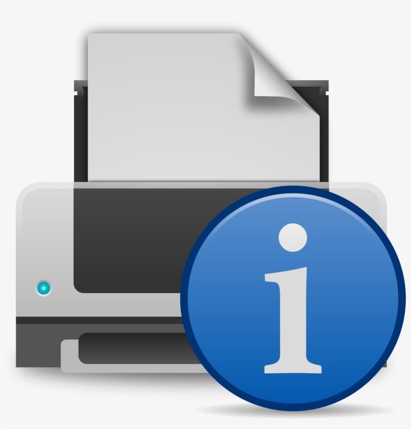 This Free Icons Png Design Of Printer Info Icon - 2318x2308 PNG ...