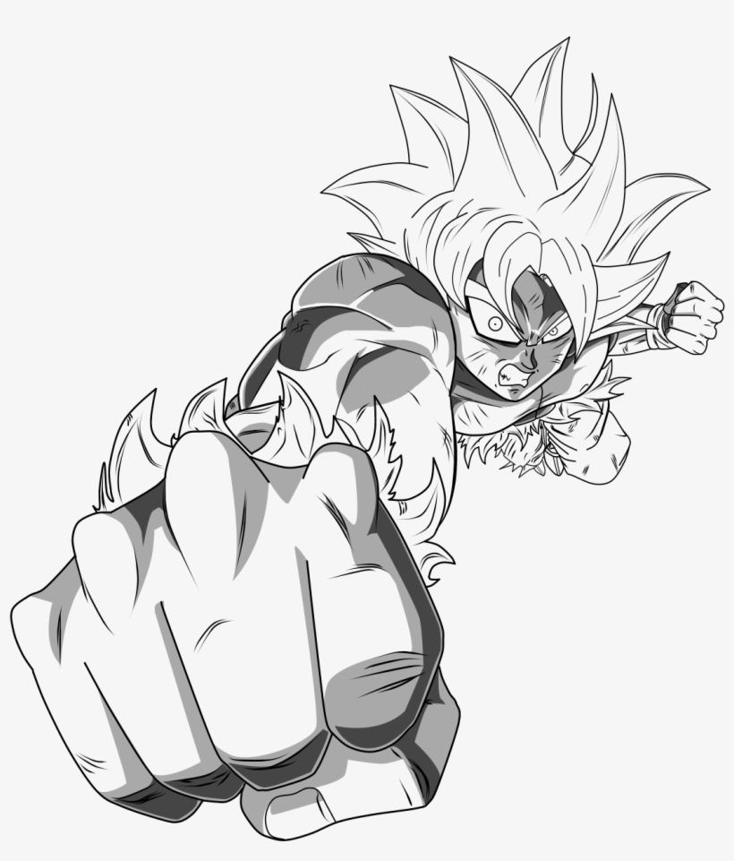 Wip Migatte No Goku2 Outline - Dragon Ball Super Outline - 1284x1737 ...