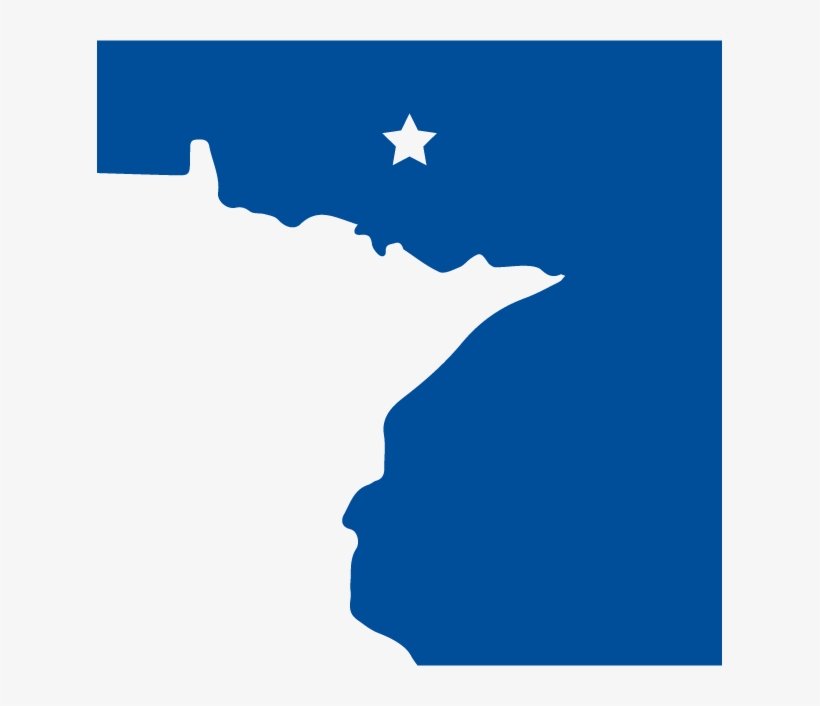 An Outline Of The State Of Minnesota - Vector Map Of Minnesota ...