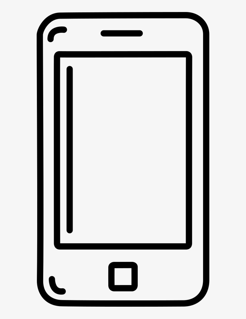Mobile Phone Outline - Mobiles Outline Png - 576x981 PNG Download - PNGkit