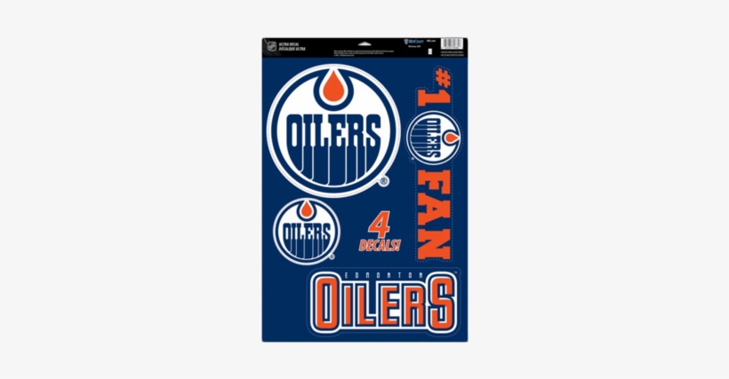 Edmonton Oilers 4 Pack Sticker Set - Edmonton Oilers - 421x480 PNG ...