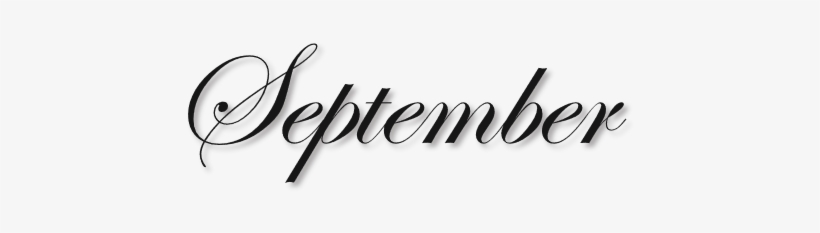 Download Transparent Sep - September Text Png - PNGkit