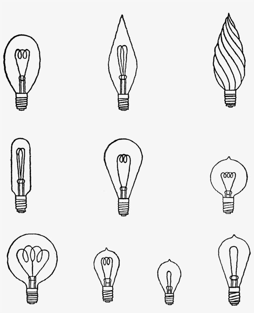 Printable, Stock, Household Lighting Collage Sheets - Incandescent ...