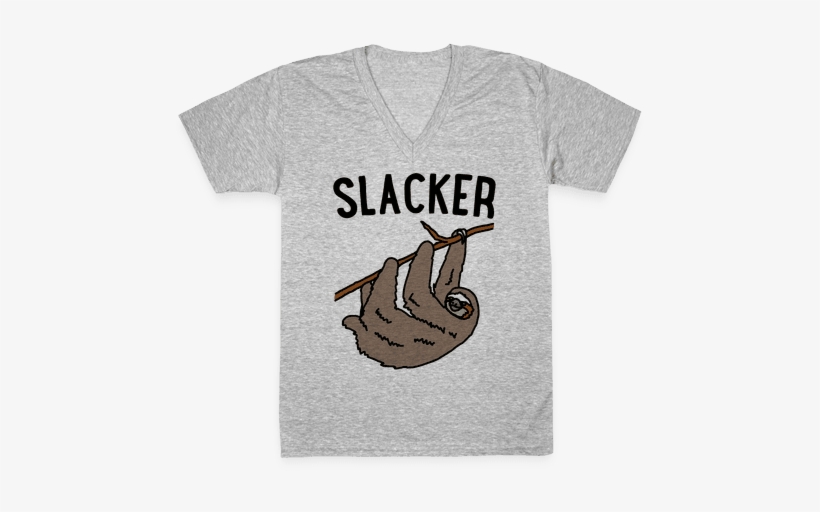 Slacker Sloth V-neck Tee Shirt - T-shirt - 484x484 PNG Download - PNGkit