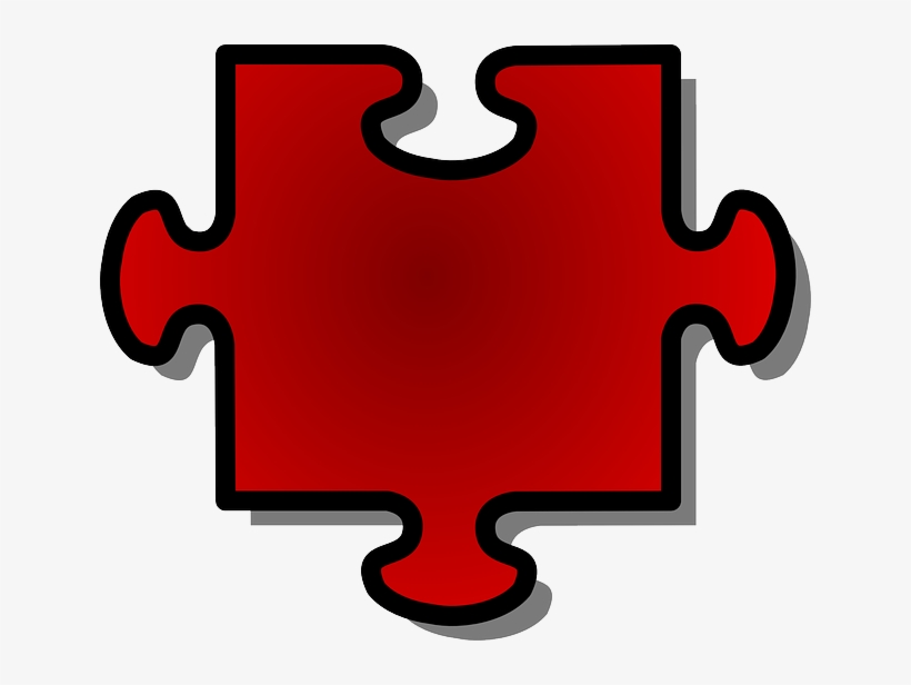 Red, Outline, Shapes, Template, Shape, Jigsaw, Puzzle - Red Jigsaw ...
