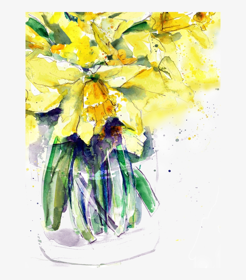 Hurry Up Spring - Watercolor Paint - 650x853 PNG Download - PNGkit