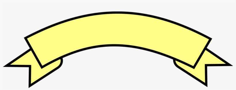 Yellow Banner Clipart Png - 1024x343 PNG Download - PNGkit