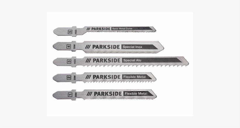 Jigsaw Blade Set, Metal - Parkside Stichsägeblattset Pstz 3 A1 ...