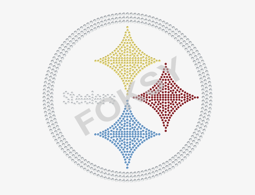 Nfl Pittsburgh Steelers Logo Rhinestone Transfers For - Plate - 546x546 ...