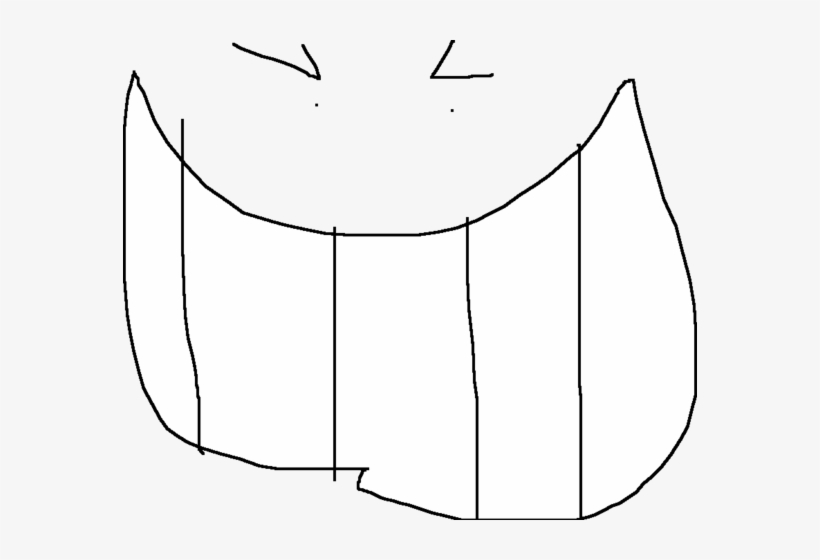 Creepy Face - Line Art - 574x480 PNG Download - PNGkit