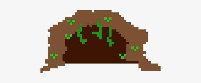 Cave Entrance - Cave Entrance Pixel Art - 580x330 PNG Download - PNGkit