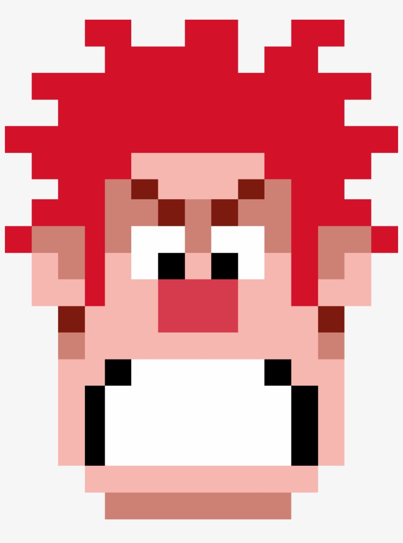 Wreck It Ralph Pixel Head Filmoa - Wreck It Ralph Head - 806x1024 PNG ...