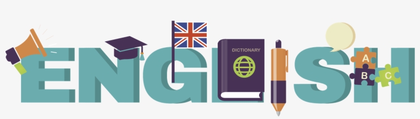 English Word Title Image - English Word Png - 1600x427 PNG Download ...