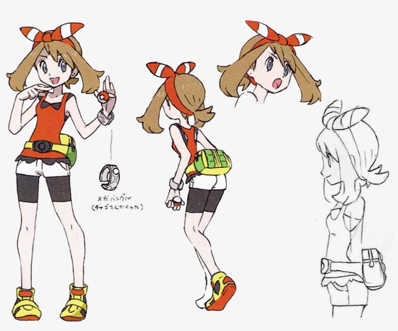 May Oras Concept Art - Pokemon Character Concept Art - 1246x976 PNG ...