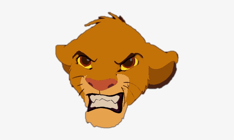 22 Lion King Clipart Png Disney Digital Graphic Image - Angry Simba ...