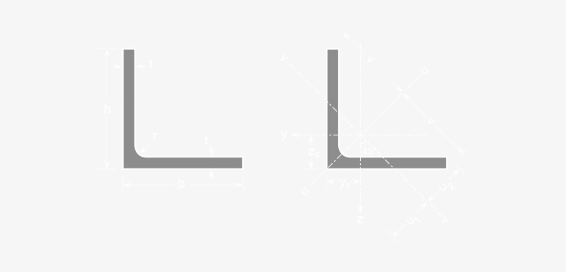 Download Transparent Equal Leg Angles - Steel - PNGkit