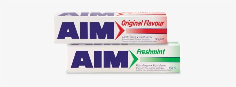 Aim Toothpaste - Aim Fresh Mint Toothpaste - 90g - 500x400 PNG Download ...