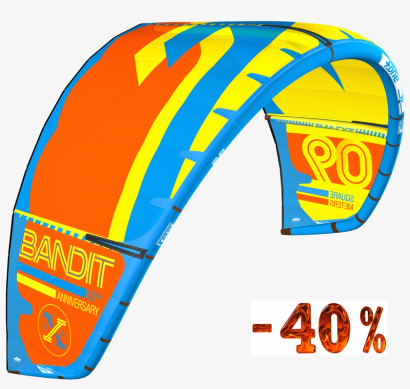 Bandit 10m Yellow/blue/orange Kite Only - F One Bandit 10 - 1000x760 ...