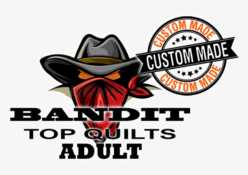 Top Quilts - Bandit - Hobby Vinyl Decal Cowboy Attack Hobby Decor (18 X ...