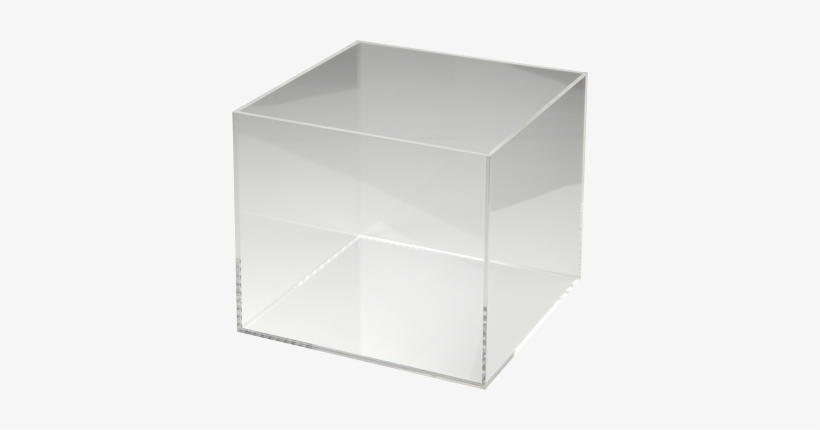 Clear Open Top Acrylic Box - Clear Box Transparent Png - 356x350 PNG ...