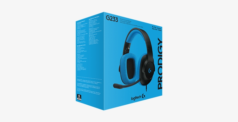 G233 Prodigy - Logitech G233 Prodigy Wired Gaming Headset - 521x342 PNG ...