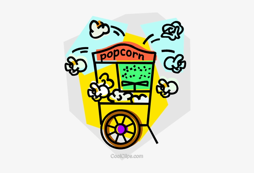 Popcorn Stand - Popcorn Stand Clipart - 410x480 PNG Download - PNGkit
