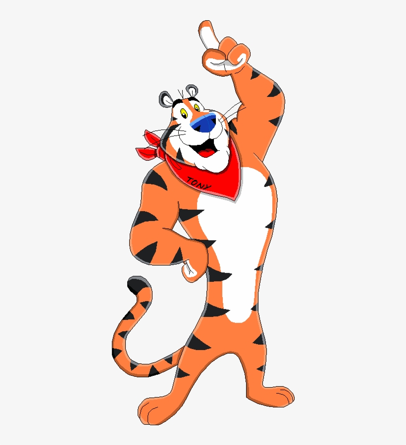 Tony The Tiger By - Tony The Tiger Png - 382x832 PNG Download - PNGkit