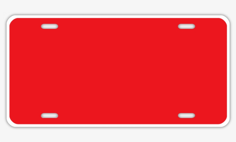 Red License Plate Frame