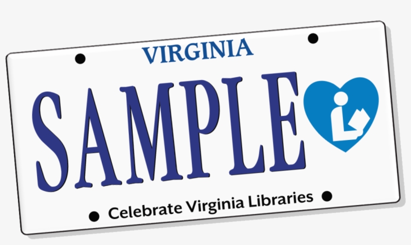Virginia Library License Plate - Virginia State Background Metal ...