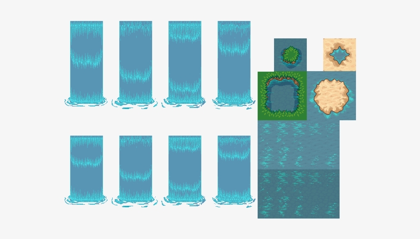 Wateranimate2 - Waterfall Sprite - 576x386 PNG Download - PNGkit