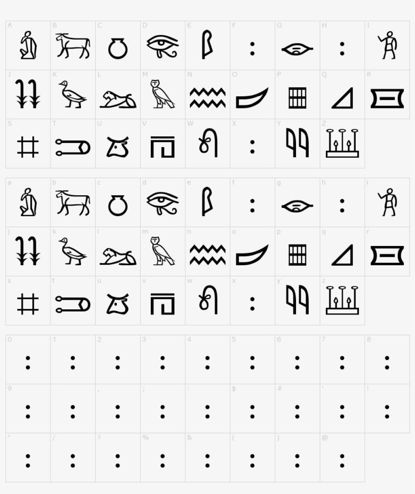 Meroitic Hieroglyphics Font - Number - 1000x1150 PNG Download - PNGkit
