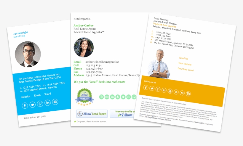 Email Signature Templates Header - Signature Block - 815x445 PNG ...