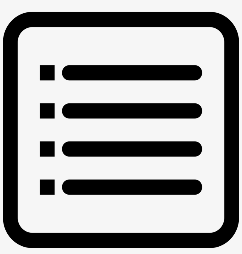 Png File Svg - List Icon - 980x980 PNG Download - PNGkit