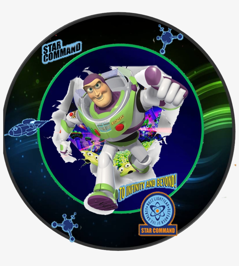 Download Transparent Buzz Light Year Free Printable Toppers, Stickers ...