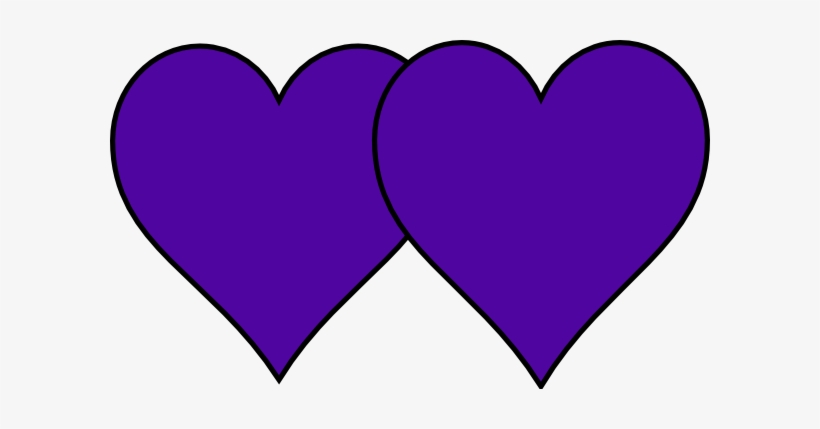 Purple Hearts Png - 600x349 PNG Download - PNGkit