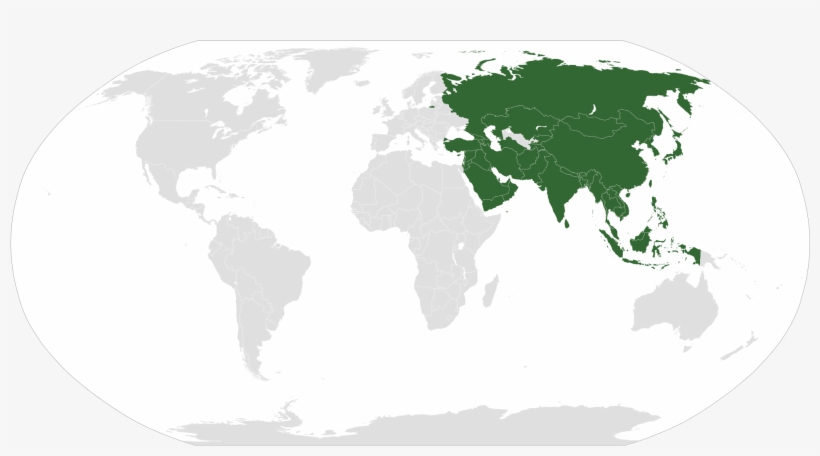 Download Transparent Fileasia Location Map Vector, - Map Of The World ...