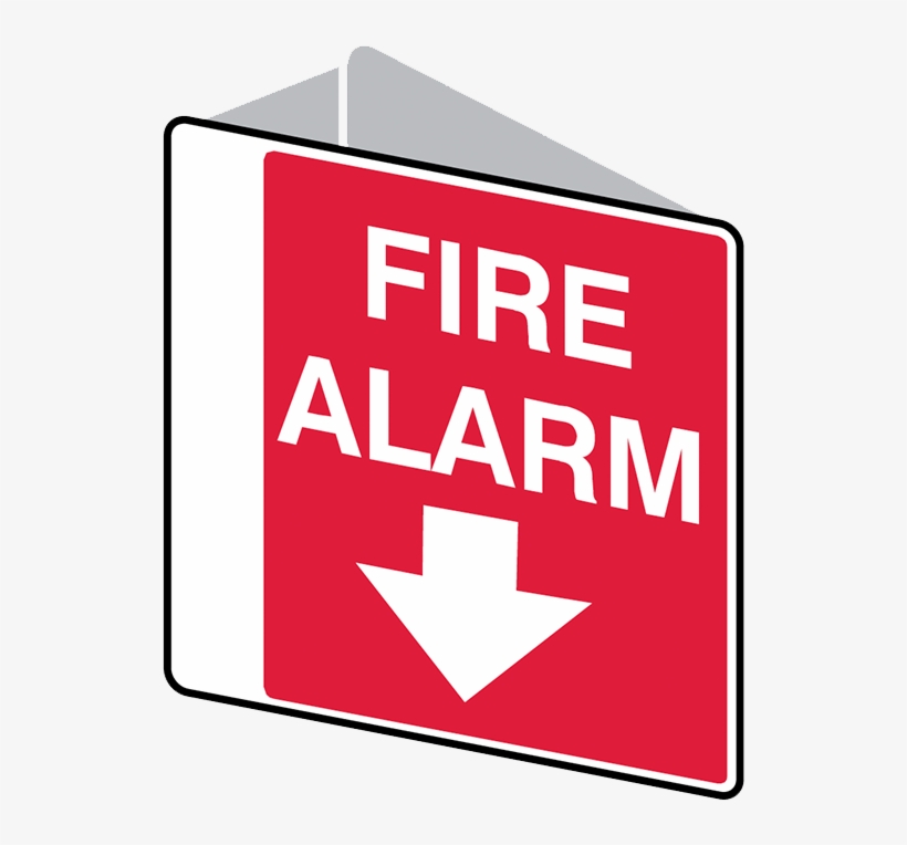 Brady Fire Equipment Signs - Dbl Sided Fire Sign Fire Alarm - 800x800 ...
