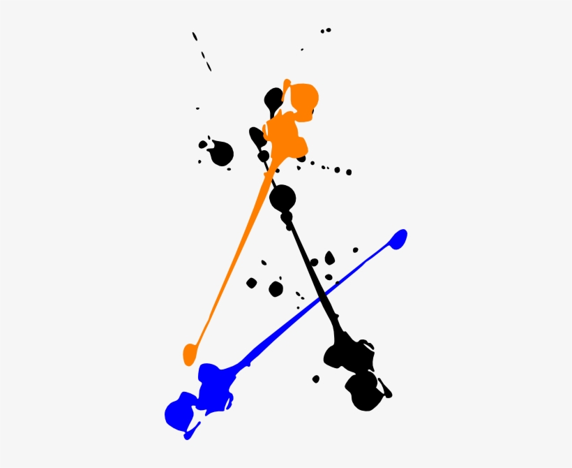 Vector Transparent Library Paintball Splatter - Black Paint Splatter ...