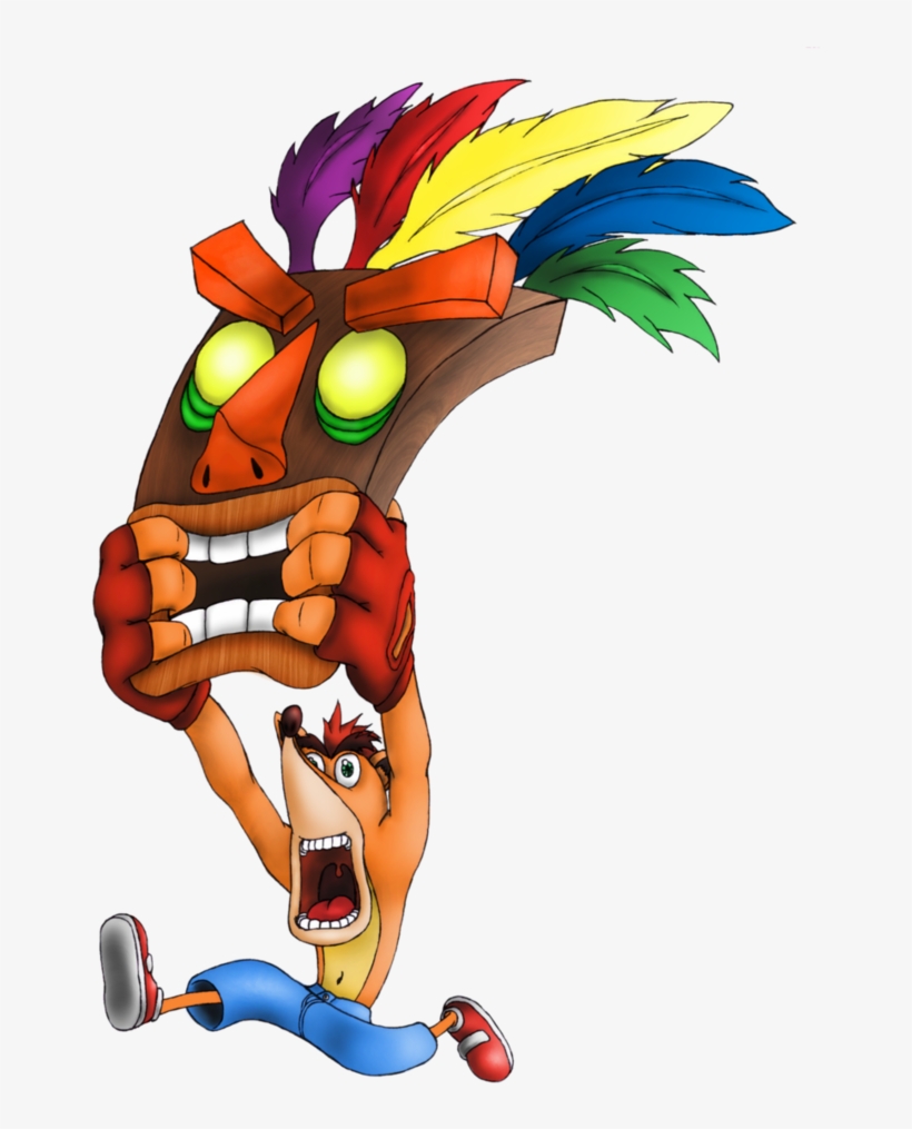No Caption Provided No Caption Provided - Crash Bandicoot With Mask ...